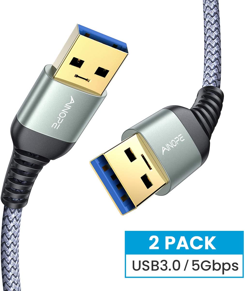 2 Pack USB A Male to Male Cable – AINOPE E-Commerce Ltd